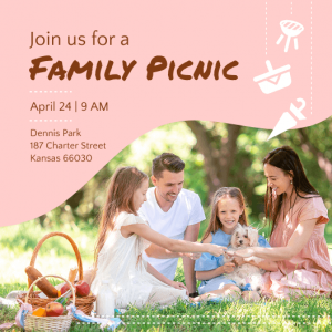 Picnic Invitation: Create Picnic Invitations Card With Message in 5 Minutes