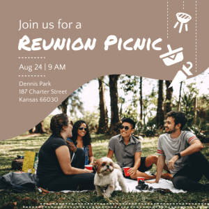 Picnic Invitation: Create Picnic Invitations Card With Message in 5 Minutes