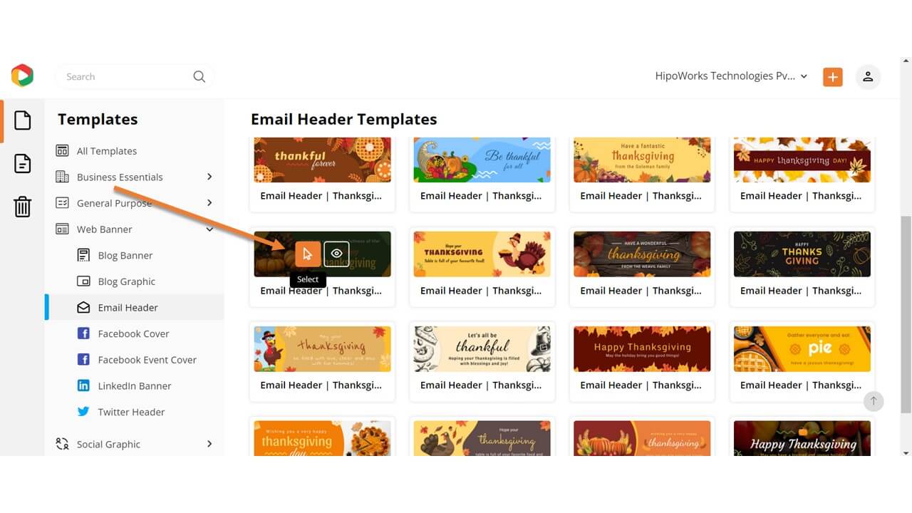 How to Create a Thanksgiving Email Header