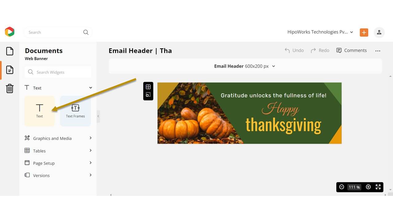 How to Create a Thanksgiving Email Header