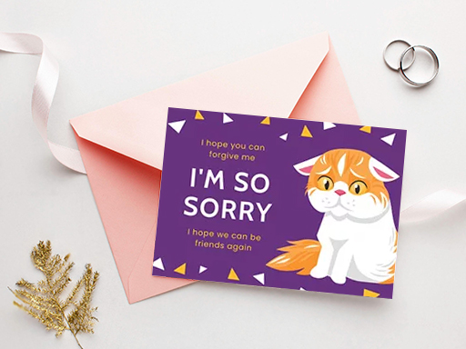 Free Apology Card Templates - Customize and Download | DocHipo