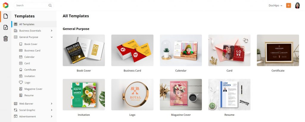 Guide to Using the DocHipo Editor to Design Your Documents