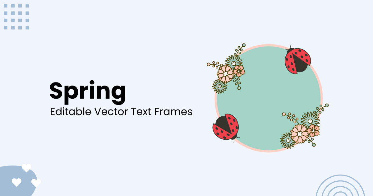 Free Customizable Spring Text Frames | DocHipo