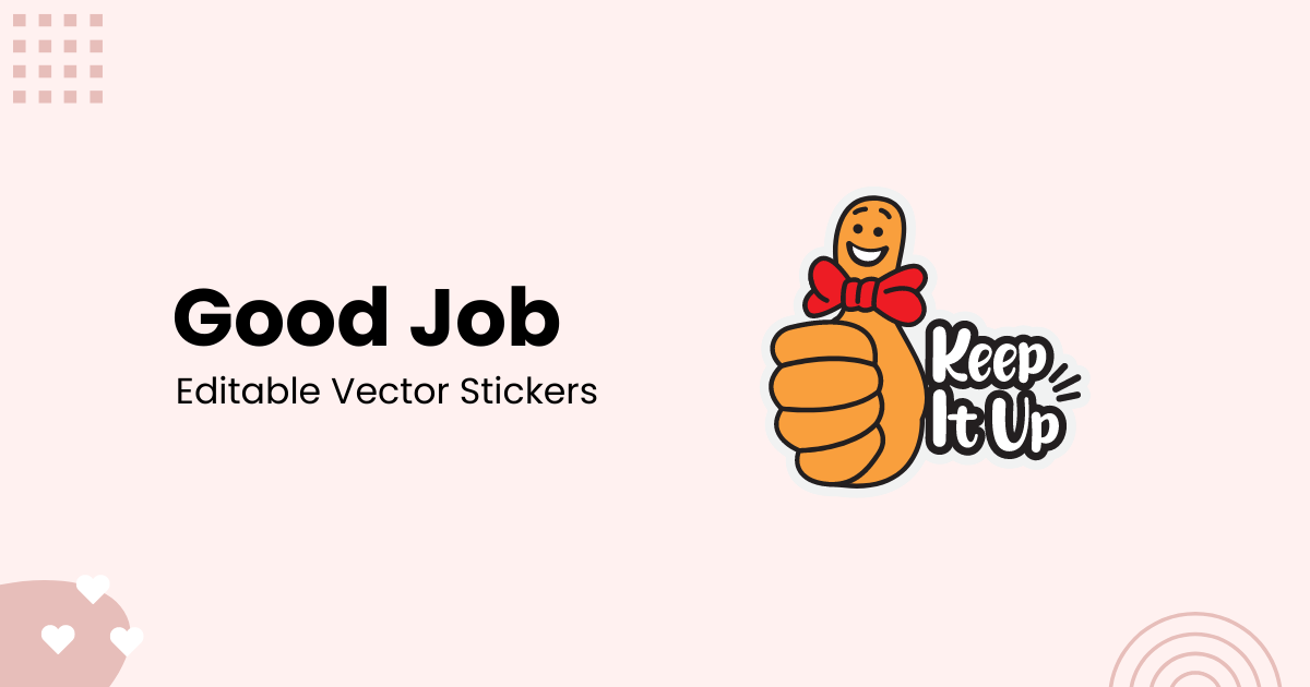 Free Customizable Good Job Stickers | DocHipo