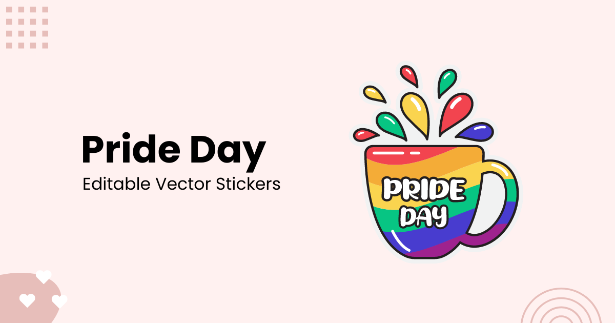 Free Customizable Pride Day Stickers | DocHipo