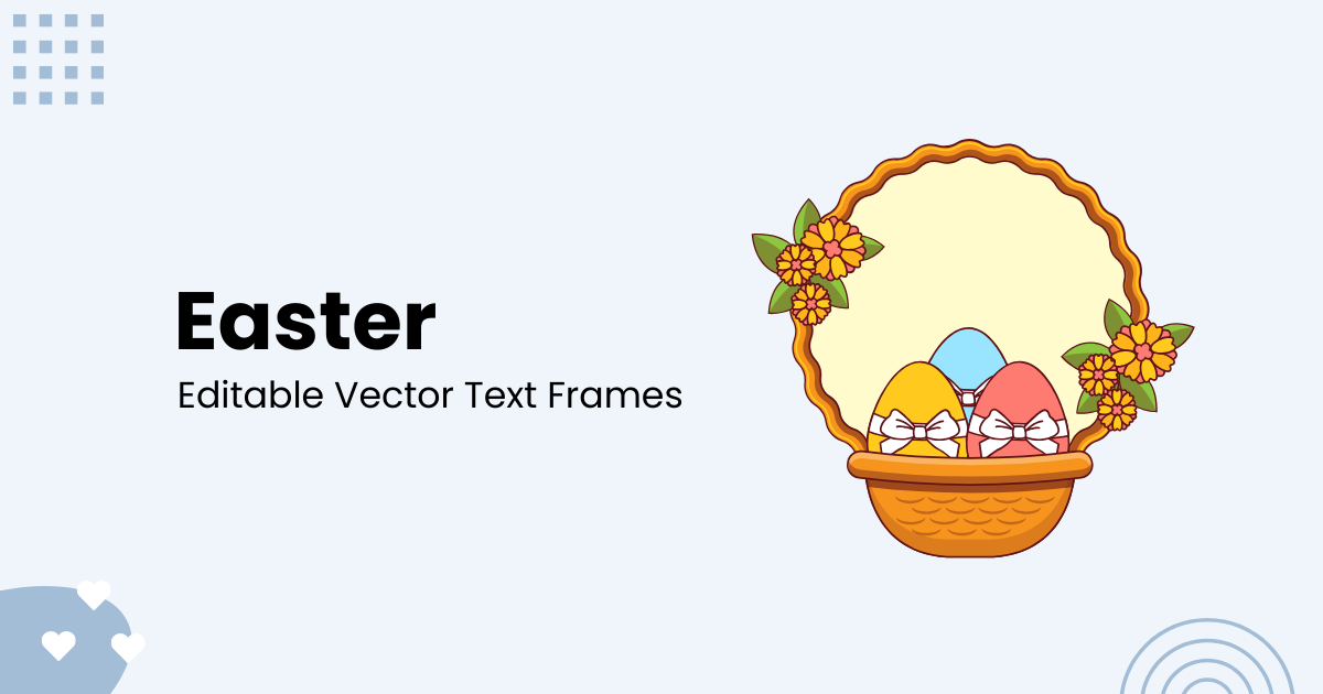 Free Customizable Easter Text Frames | DocHipo