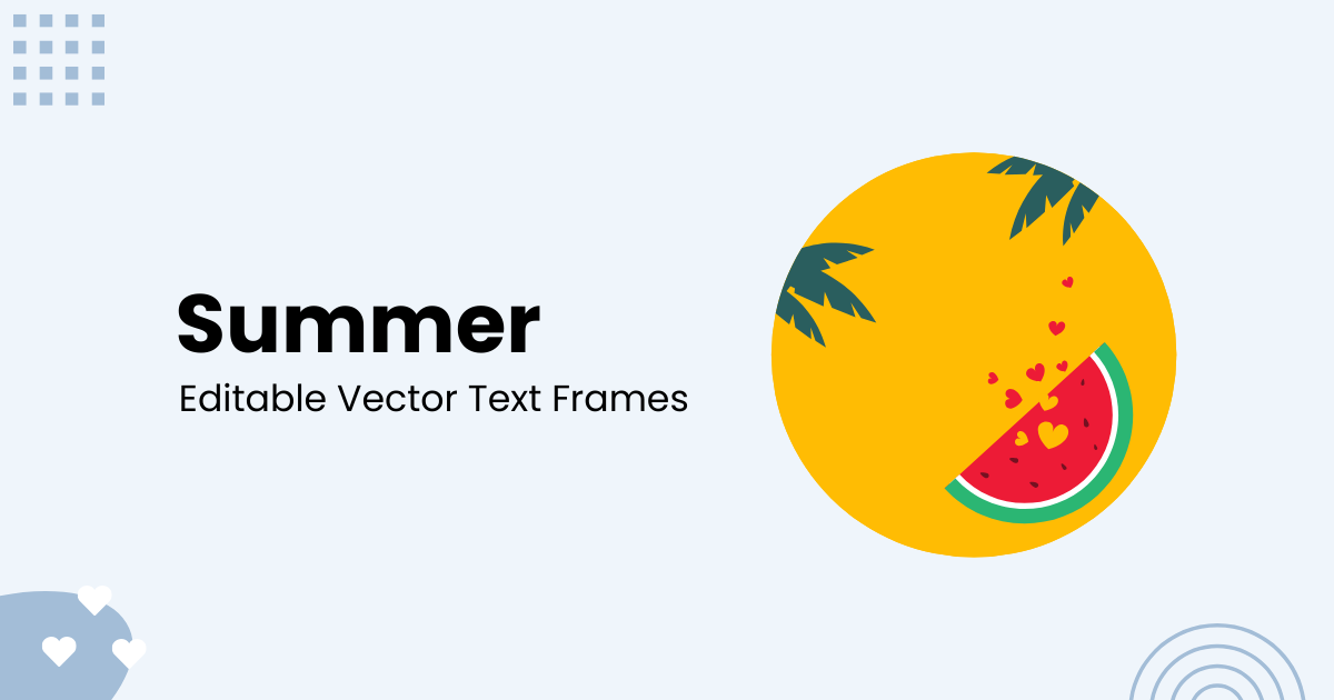 Free Customizable Summer Text Frames | DocHipo