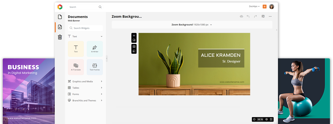 Free Online Zoom Background Maker | Create Custom Zoom Background Online | DocHipo