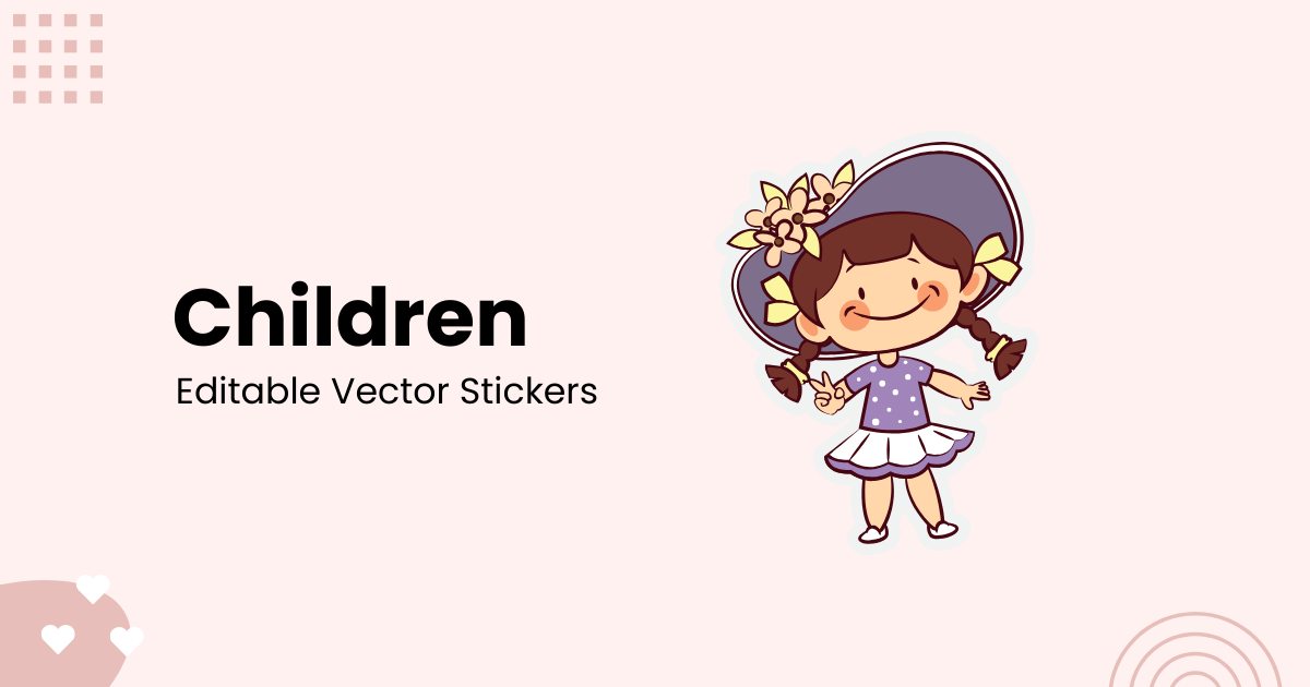 Free Customizable Children Stickers | DocHipo