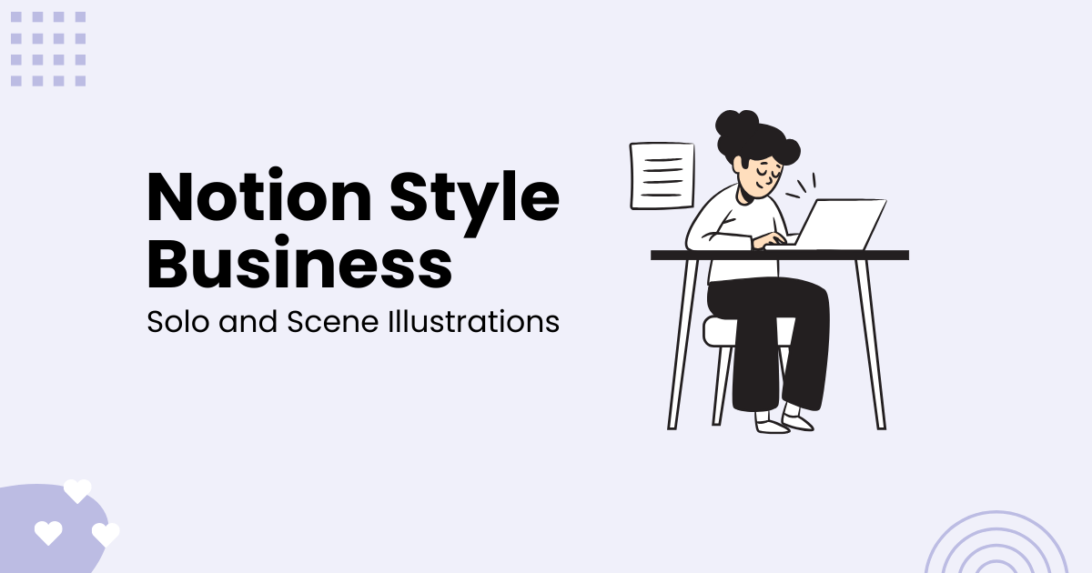 Free Customizable Notion Style Business Illustrations | DocHipo