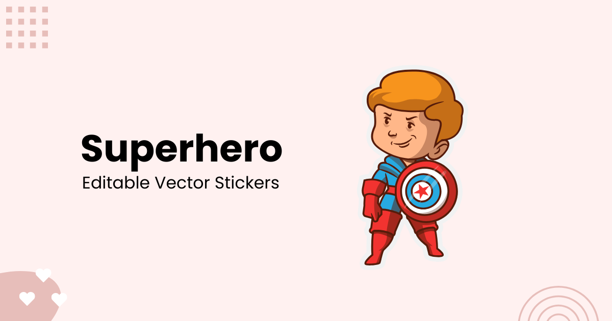 Free Customizable Superhero Stickers | DocHipo