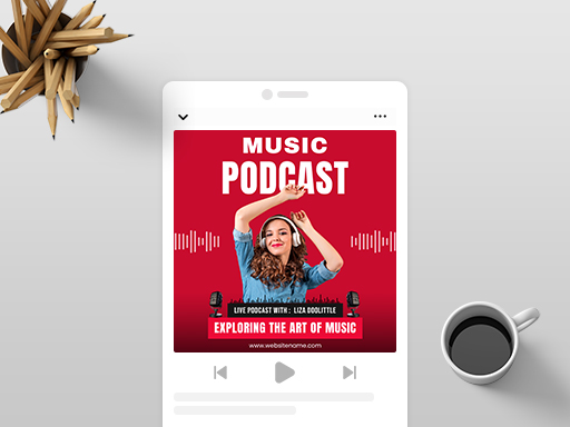 Free Customizable Music Podcast Cover Templates | DocHipo