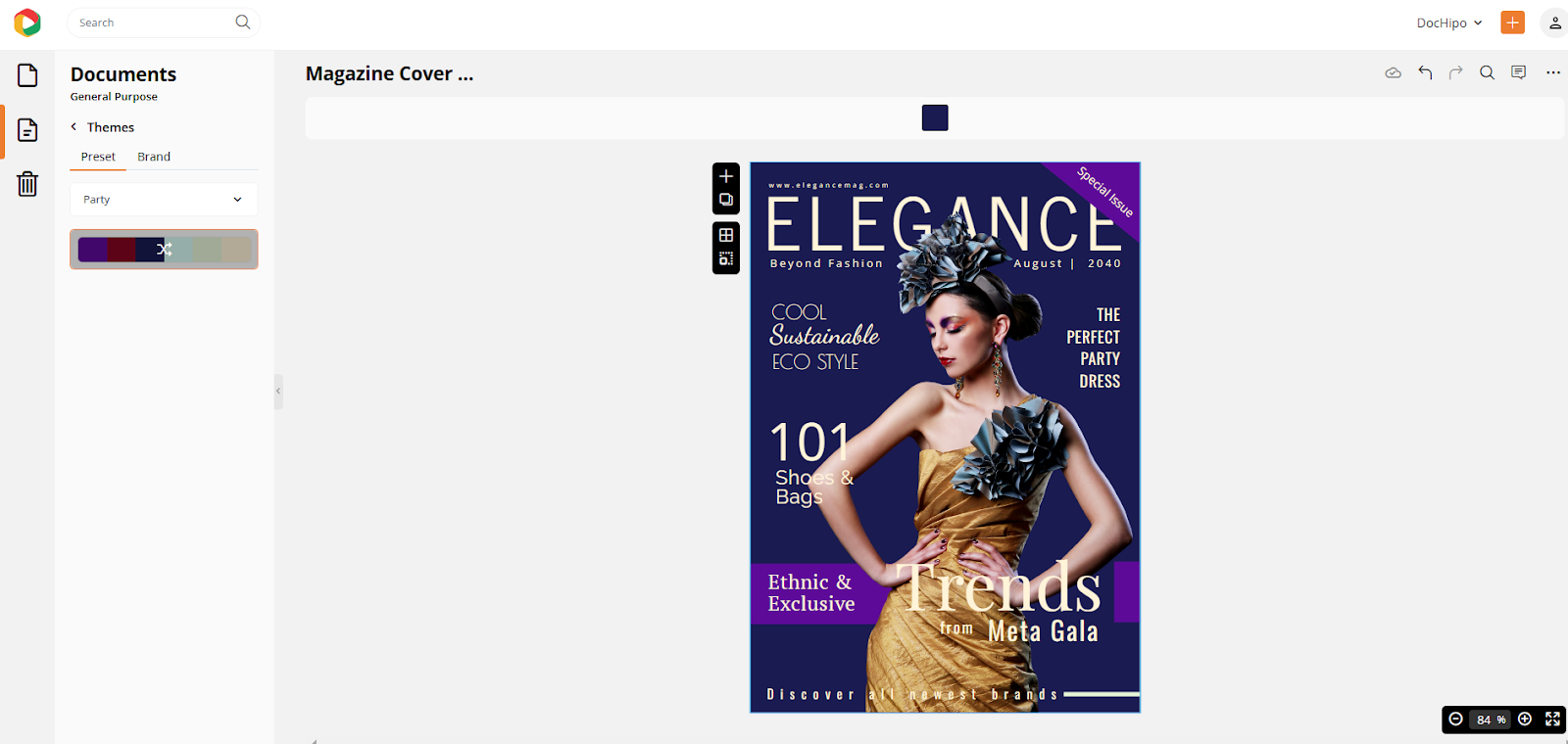 How to Use Color Themes in DocHipo for Quick Branded Content